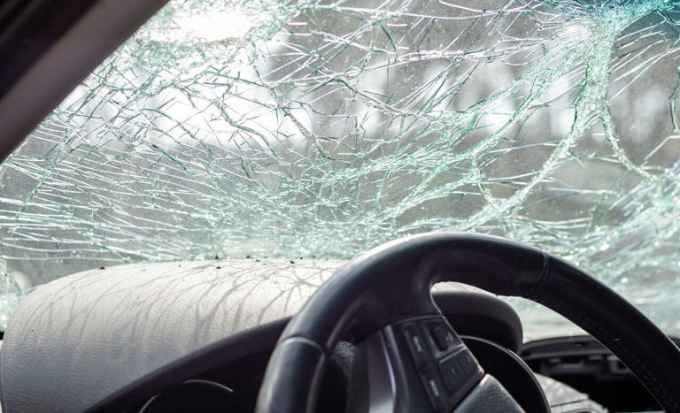 Car strikes multiple vehicles at Houston intersection; videos capture scene