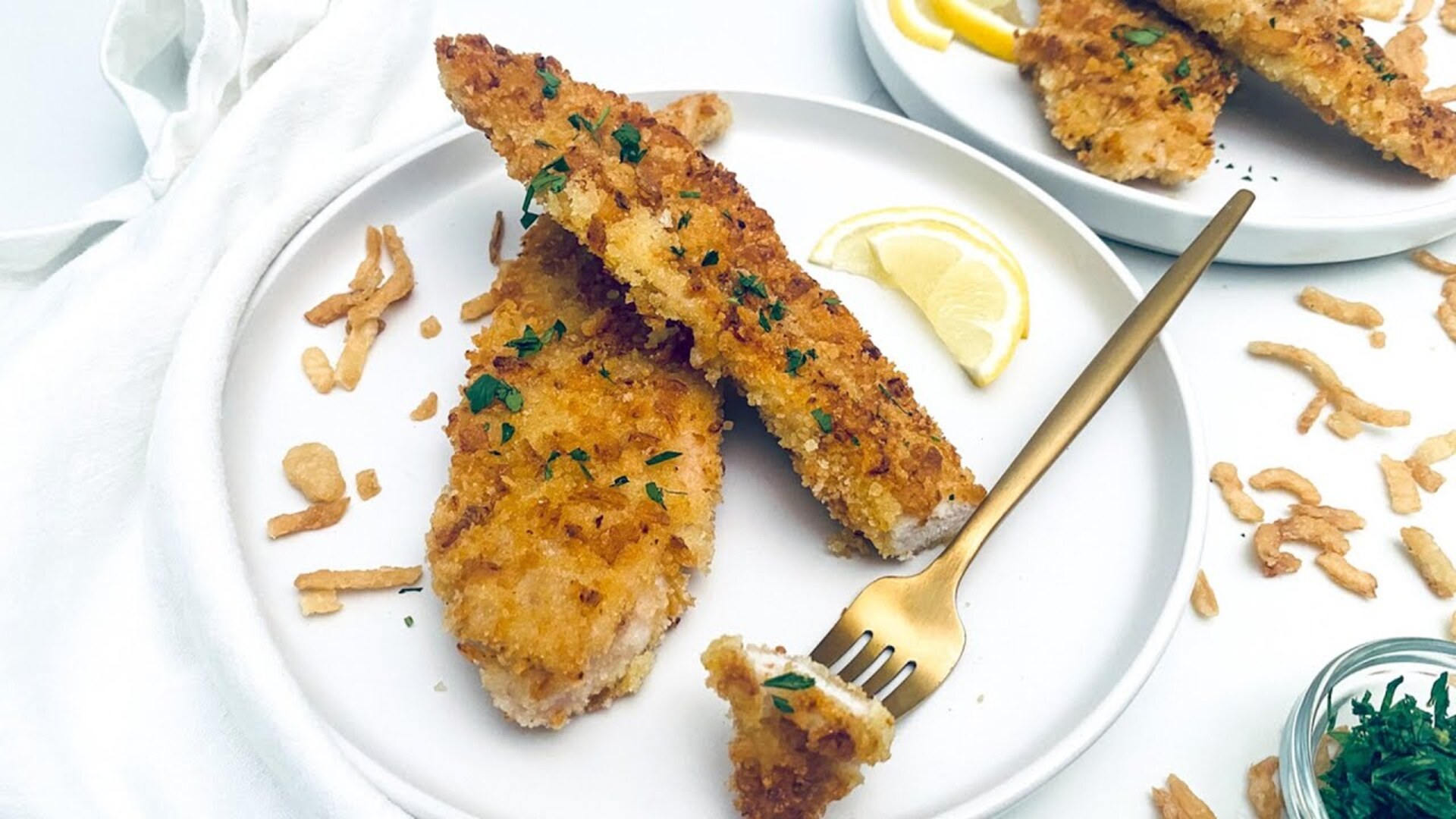 Crispy French onion chicken tenders recipe