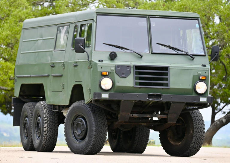 1975 Volvo C304 6x6 military truck surfaces as rugged overlanding icon