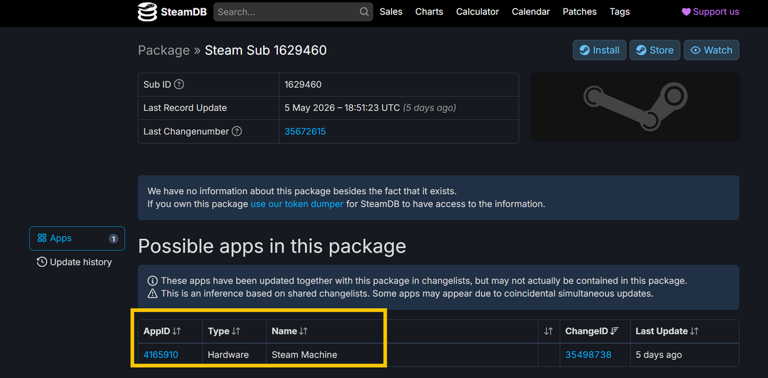 La Steam Machine apparait dans le code du système de réservation de Valve