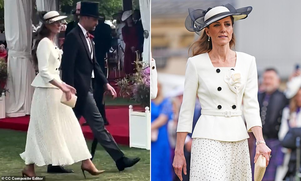 Kate impresses royal fans as she walks across the grass in stilettos