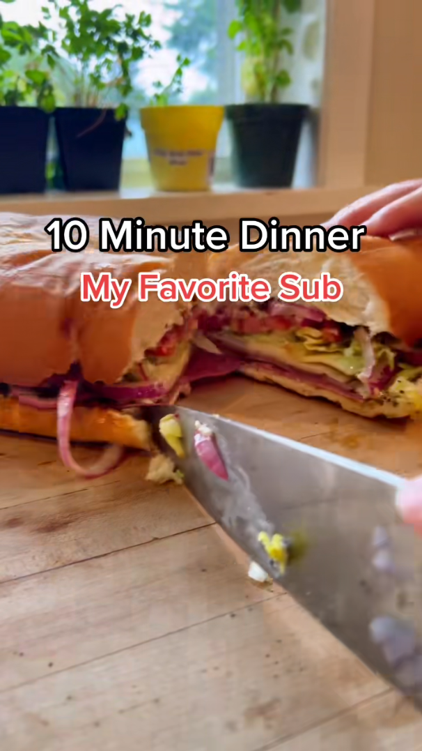 10 minute homemade sub sandwich dinner