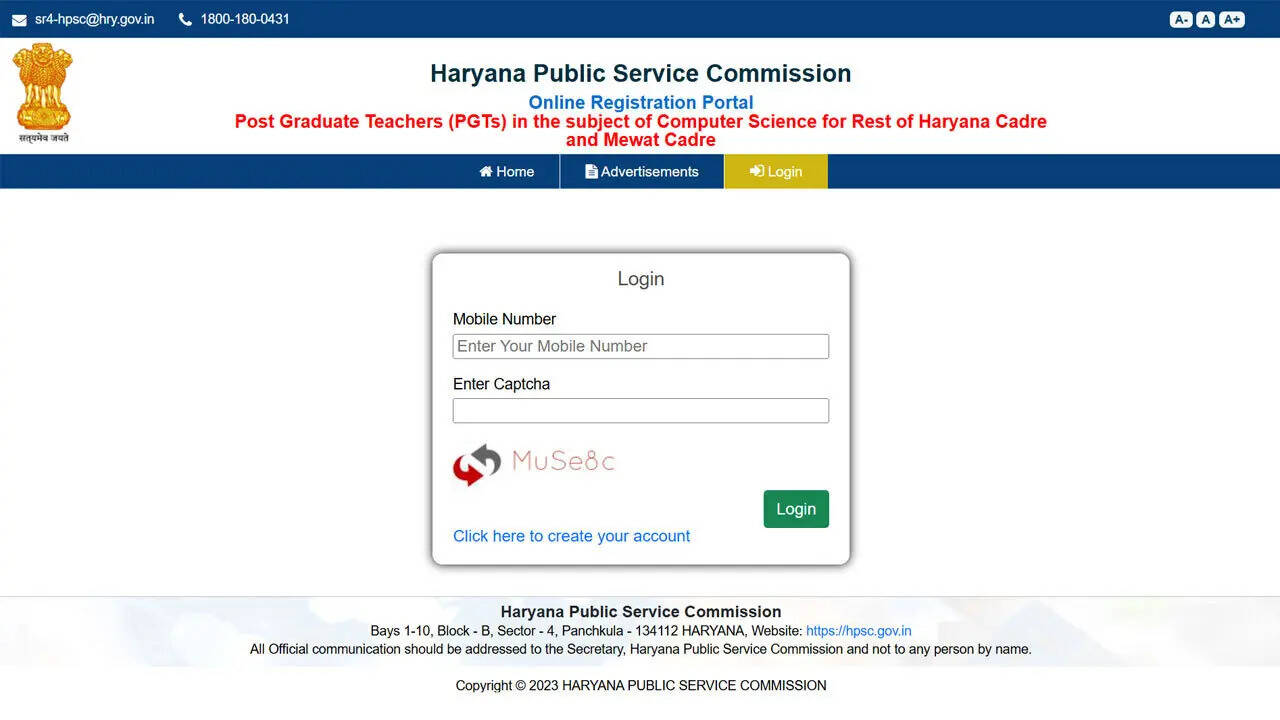 HPSC PGT computer science 2026 admit card out at hpsc.gov.in for May ...