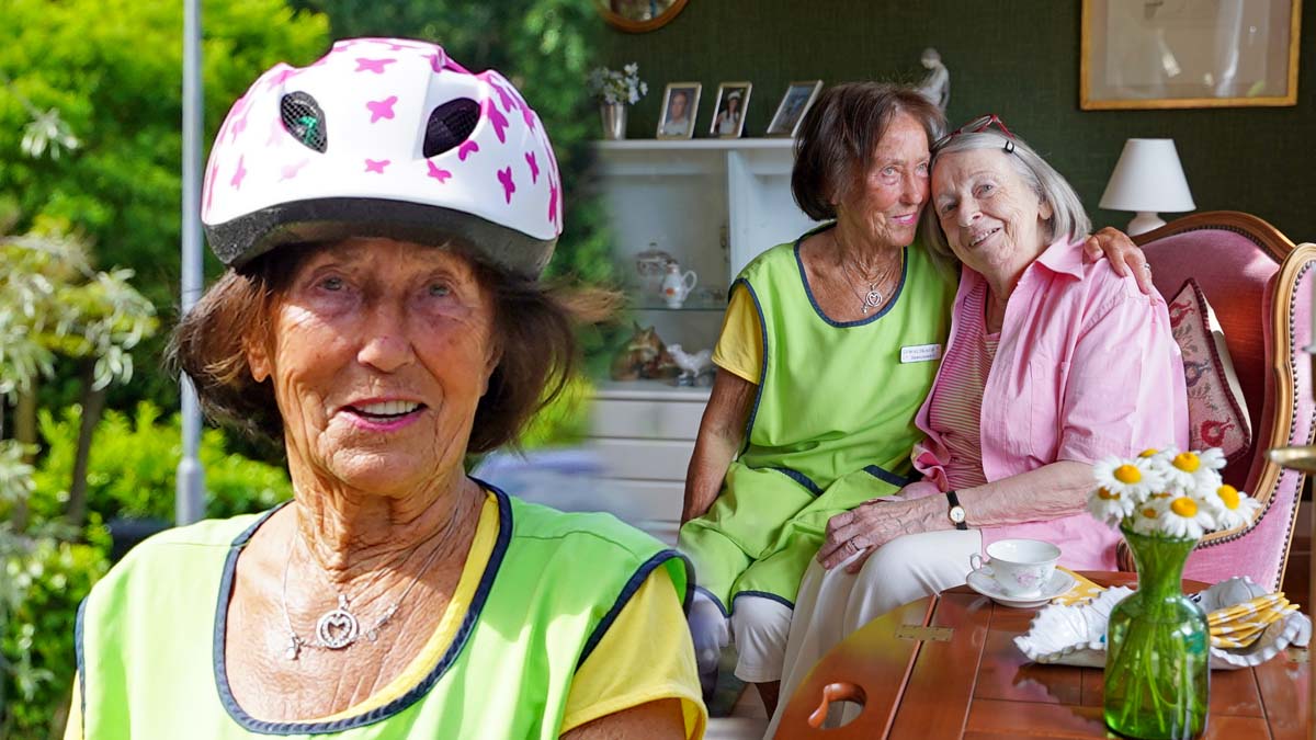 90-åriga Waltraud Rothman fortsätter arbeta i hemtjänsten