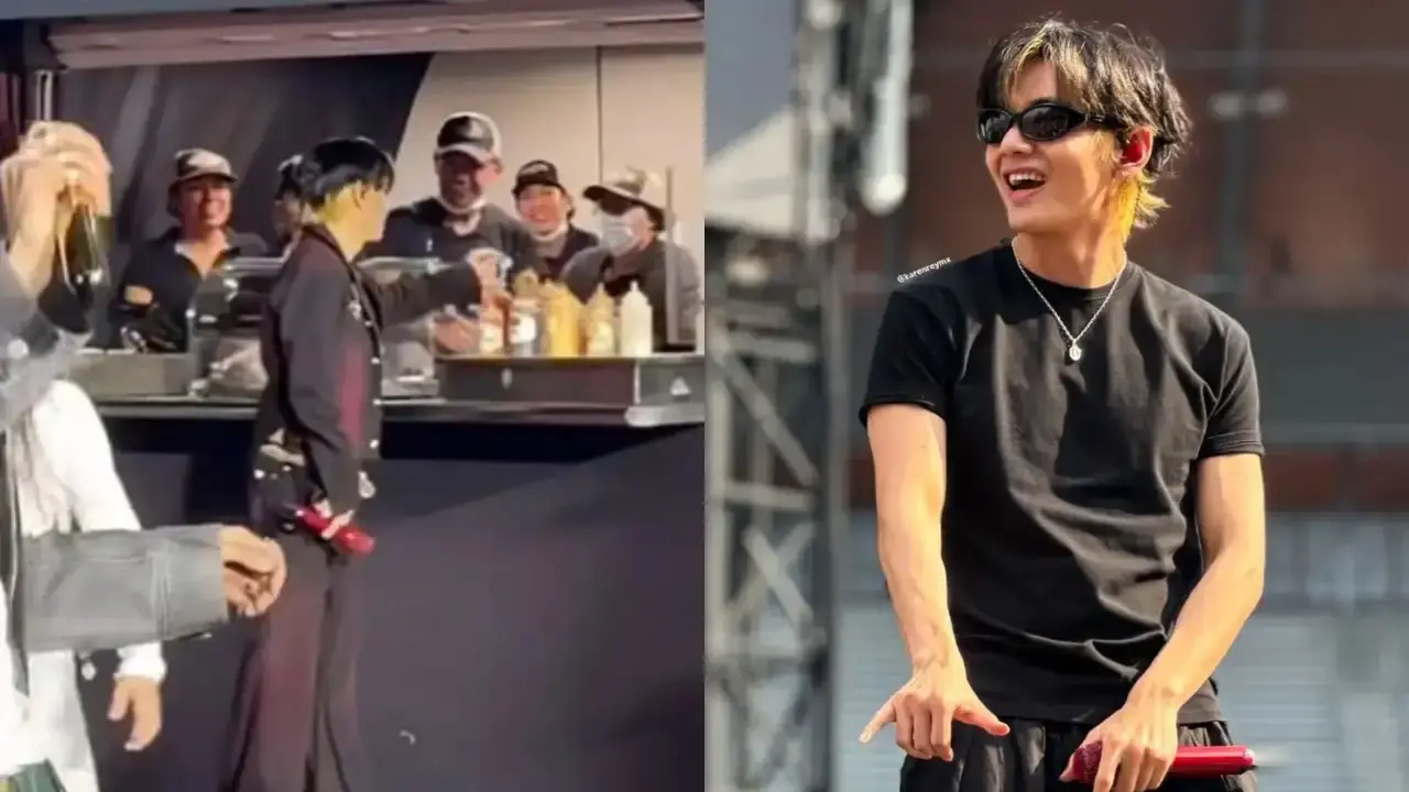 BTS fans react as V snacks mid-performance during Mexico concert