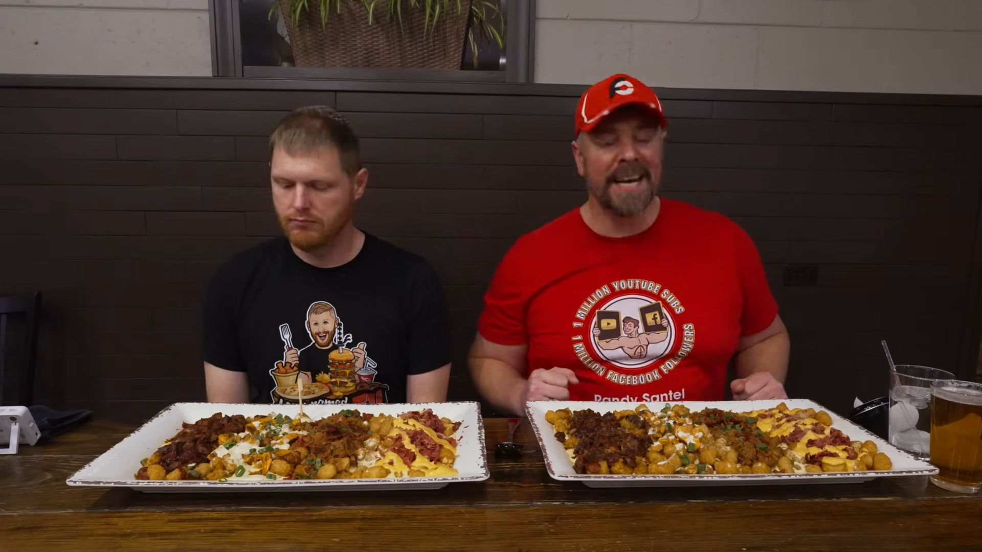 Taking on the 7lb totcho challenge with Randy Santel