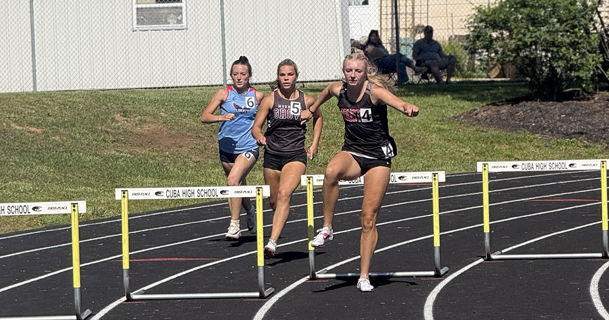 HHS girls take second at district track and field championships