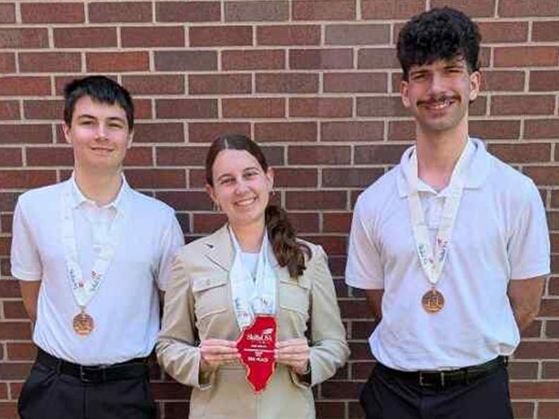 Lemont students earn three medals at 2026 SkillsUSA state conference