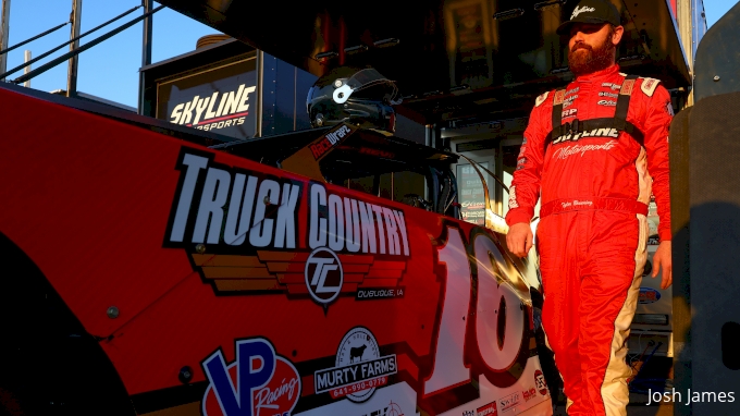 Tyler Bruening back racing despite lingering neck issues