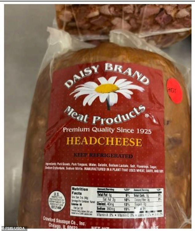 'Do not eat' warning issued as headcheese deli meat urgently recalled ...