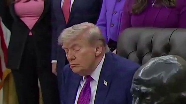 TV hosts laugh at Trump dozing off in Oval Office