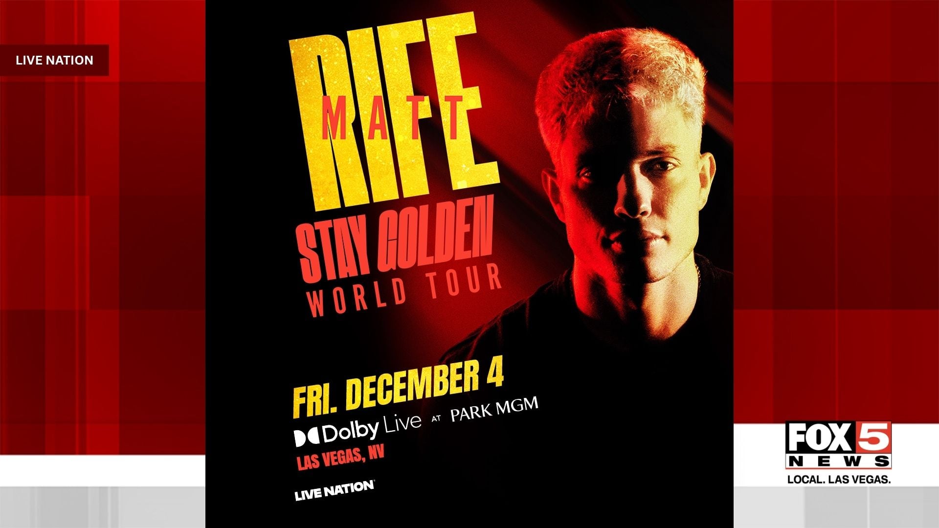 Matt Rife announces Las Vegas stop on Stay Golden world tour