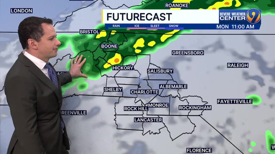 Monday afternoon's forecast with meteorologist Joe Puma