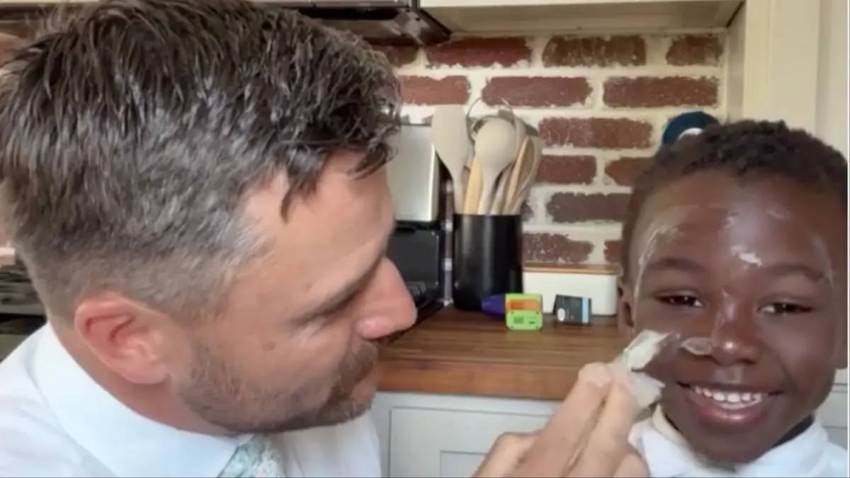 'Disturbing to watch': White dad influencer smears Vaseline into ...