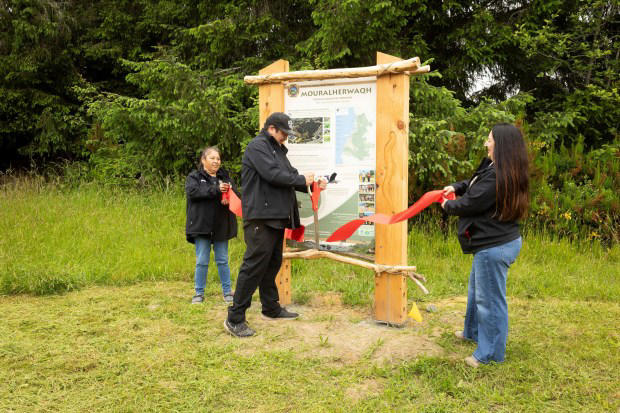 Wiyot Tribe celebrates sign installation