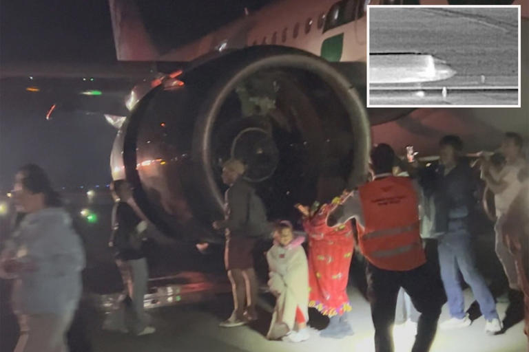Thermal-imaging footage shows moment person hit by plane in Denver