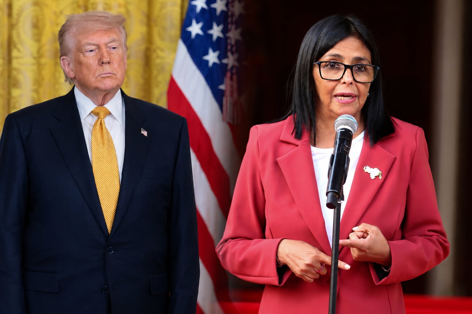 Trump publica un mapa con Venezuela pintada con la bandera de EE. UU. y ...