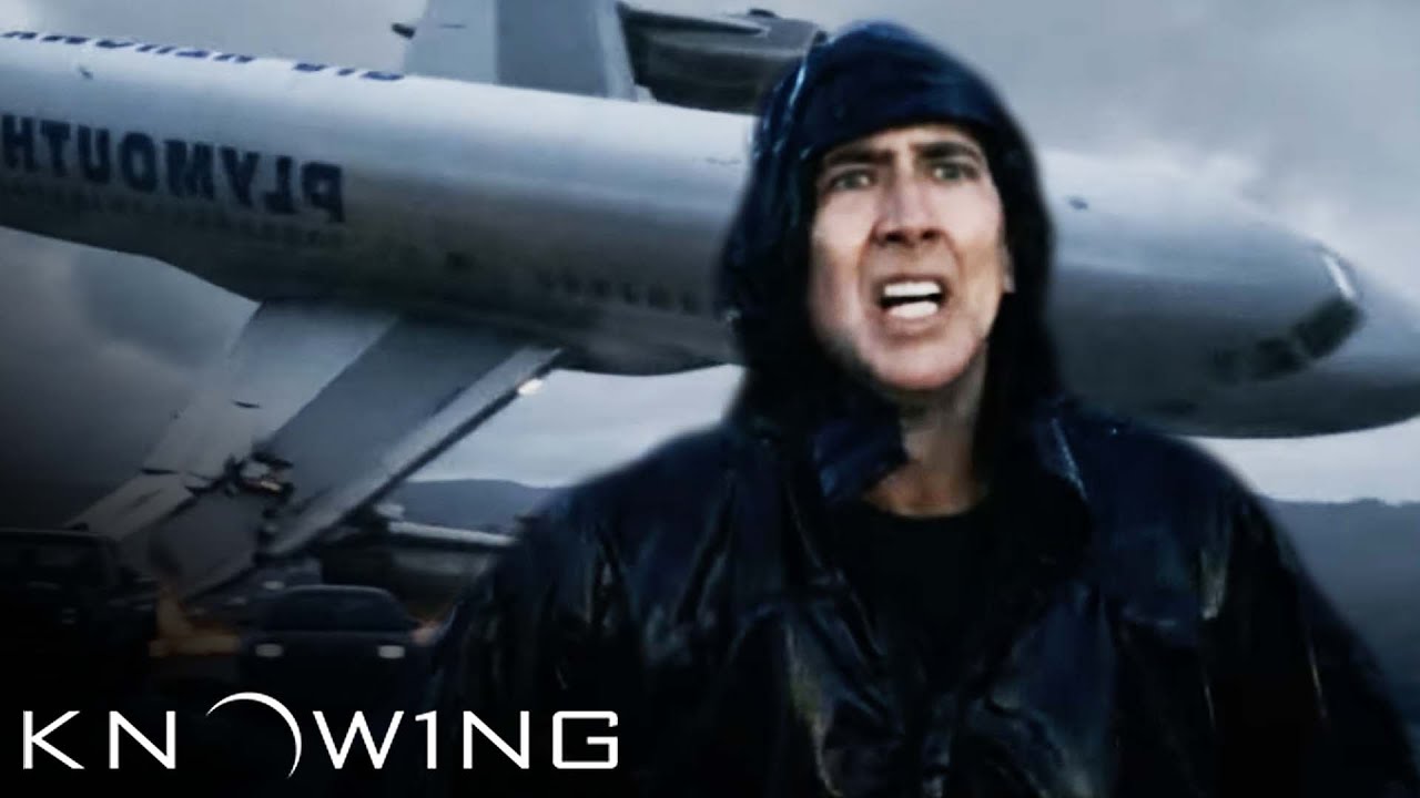 Knowing: Plane crash on the highway scene
