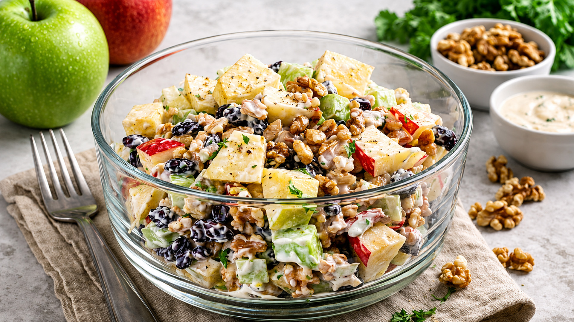 A simple Waldorf salad worth trying at home