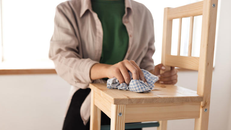 The affordable way to give dated orange-toned furniture a stunning ...