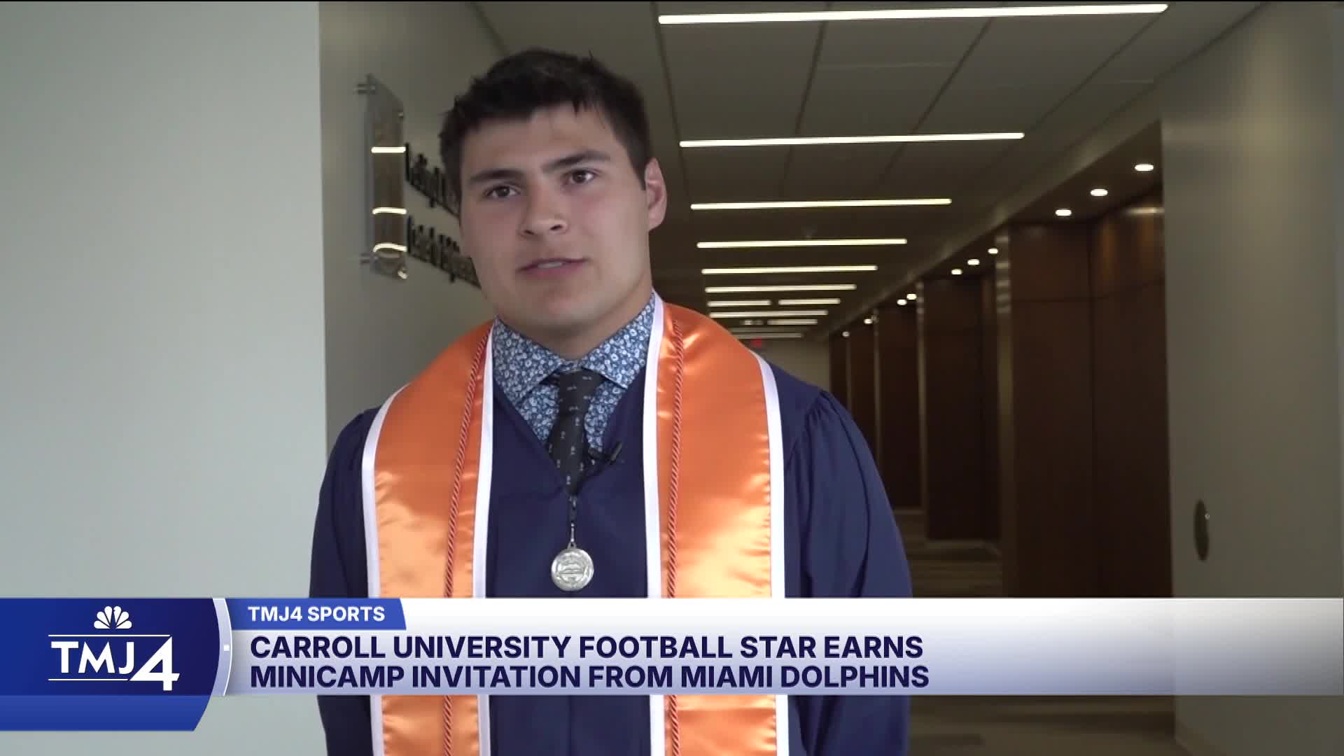Carroll University H-back Reed Breckheimer earns Miami Dolphins camp invite