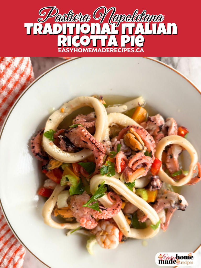 Classic Italian seafood salad - light and refreshing