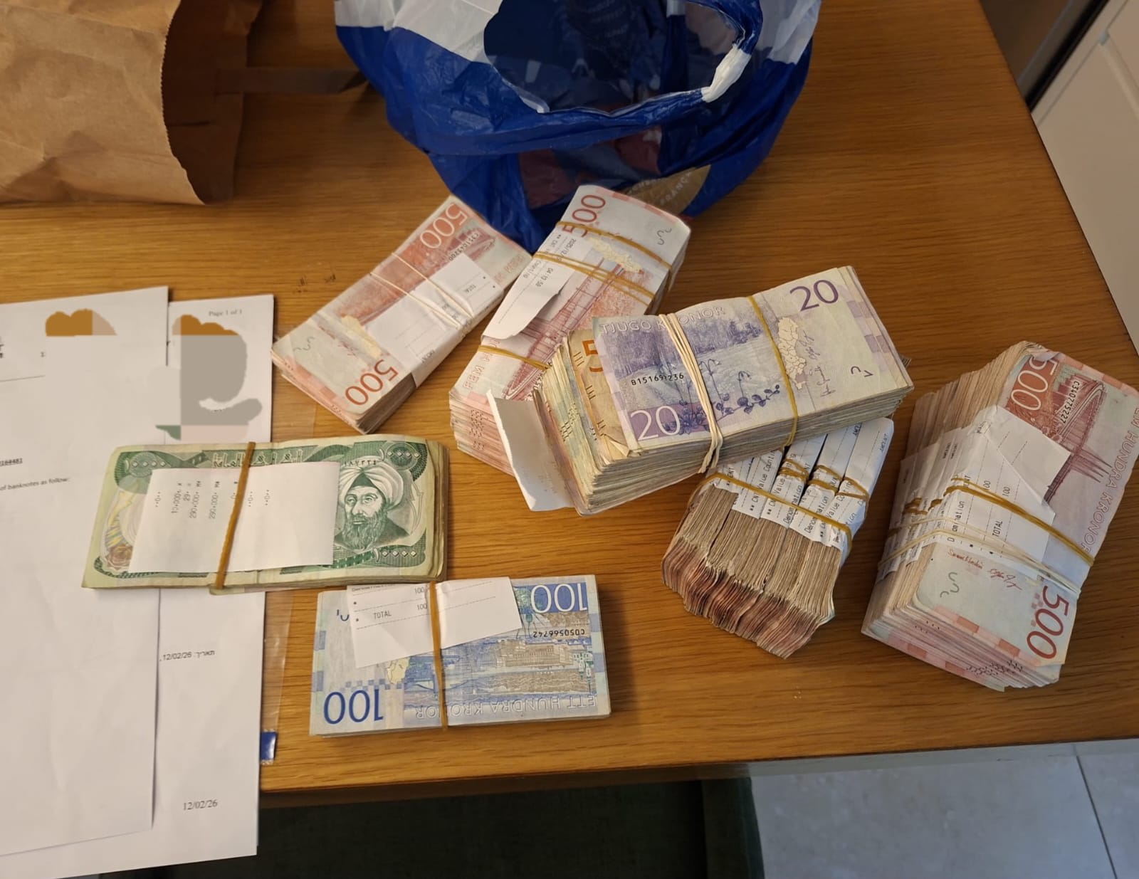 Hundreds of millions seized in raid in northern Israel