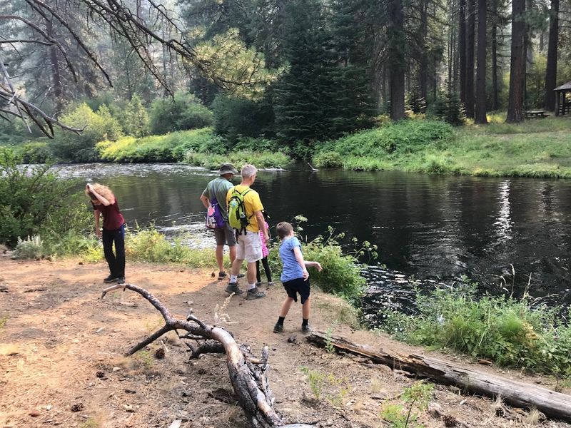 This 5.4-mile Oregon trail crosses a natural bridge of solid rock