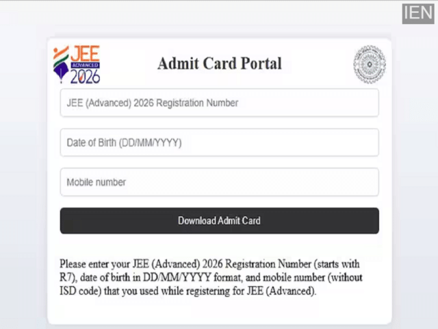 JEE Advanced 2026 admit card released! IIT Roorkee activates hall ...