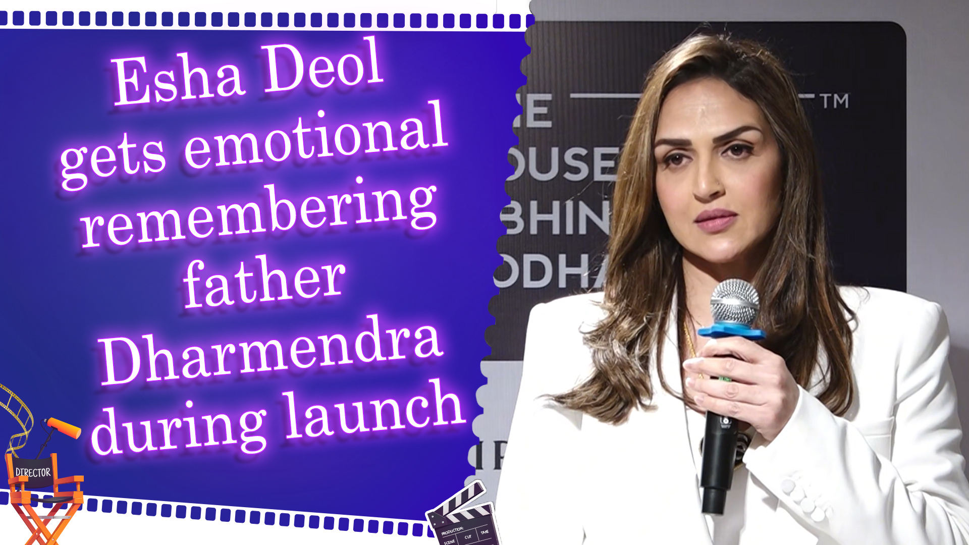 Esha Deol gets emotional remembering father Dharmendra during launch