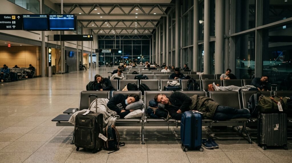 Can you sleep overnight in an airport? What travelers need to know