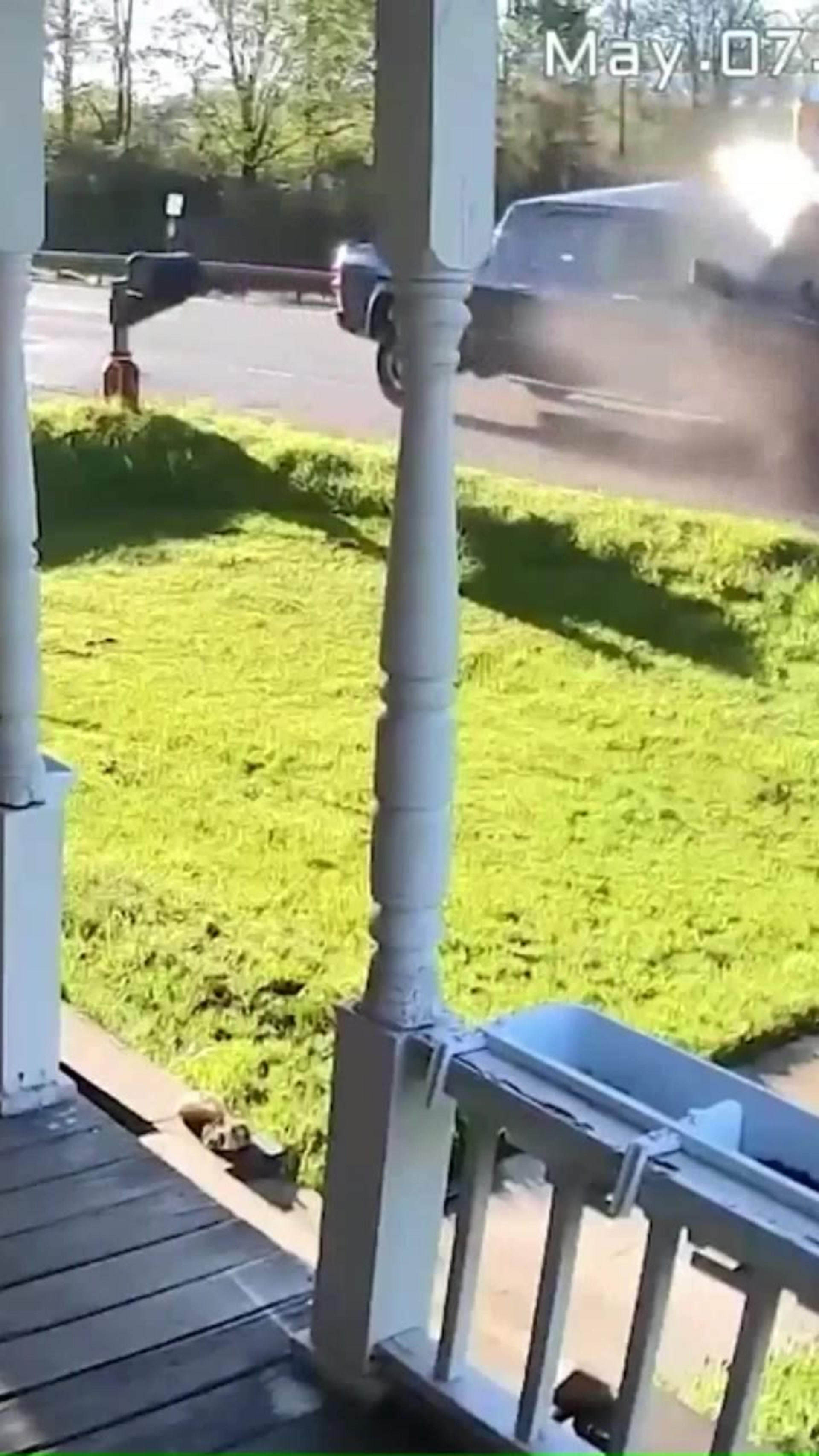Distracted driver rear-ends school bus as teen was about to board