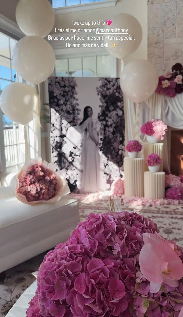 Entre flores y una gran sorpresa de Marc Anthony: Nadia Ferreira ...