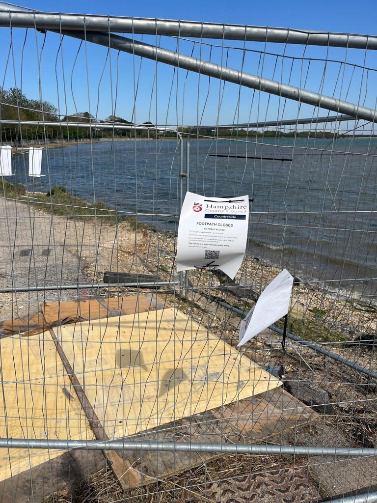 Heralded new coastal path closed after discovery of hidden electricity ...