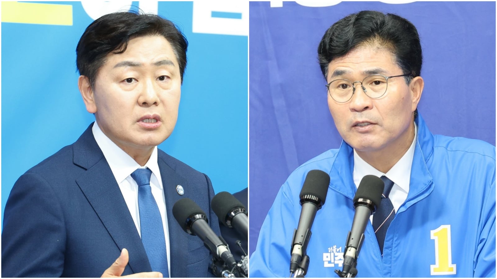 Kim Kwan-young leads Democratic Party's Lee Won-taek within margin of error