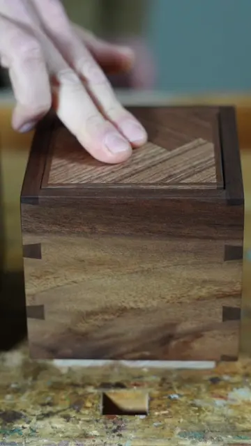 Handmade walnut keepsake boxes make a special Christmas gift