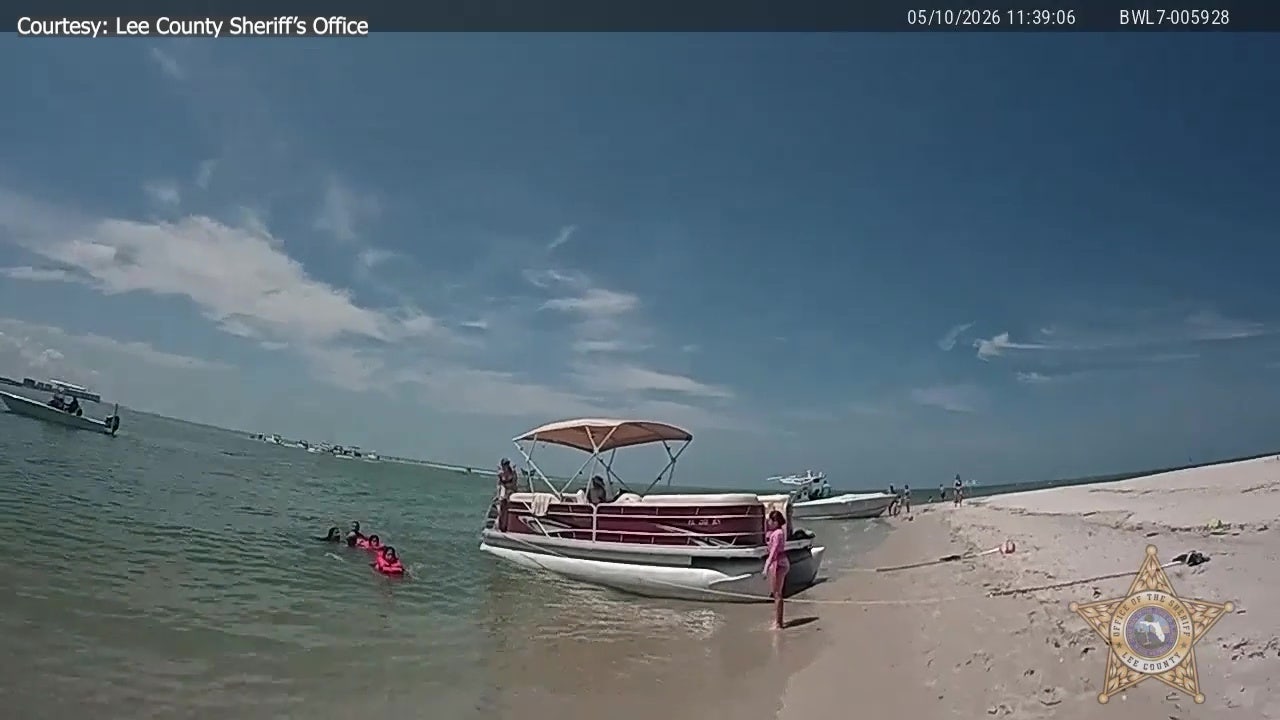 Video: Florida deputy rescues 3 girls from rip current