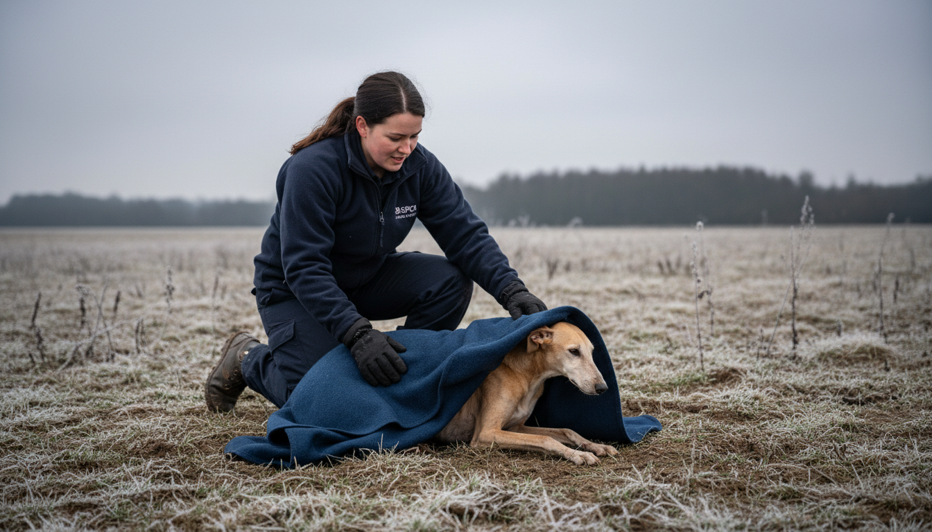 Underweight stray dog, with ‘dangerously low’ body temperature, rescued ...