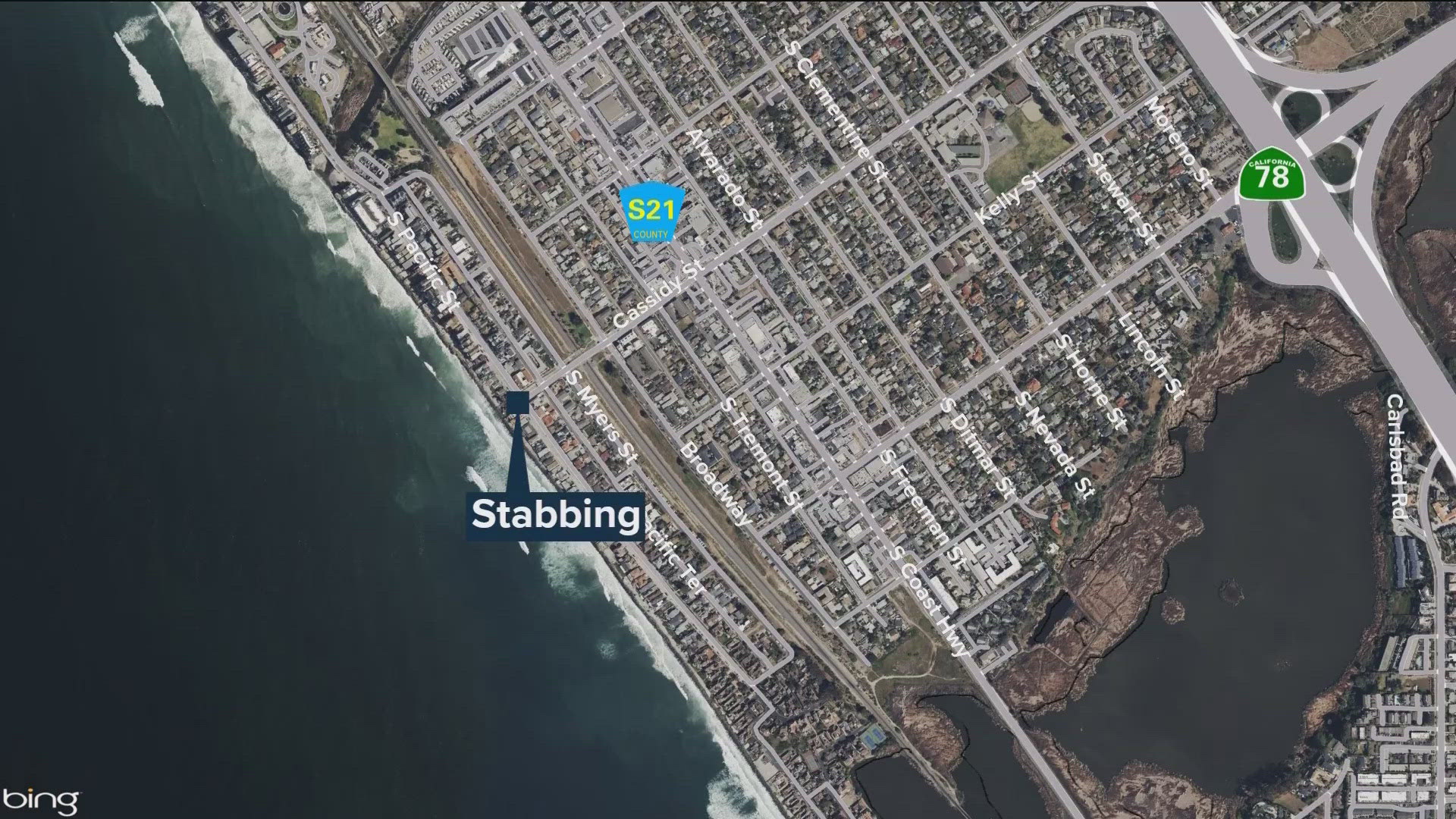 Two in custody after four stabbed near Oceanside beach, police say