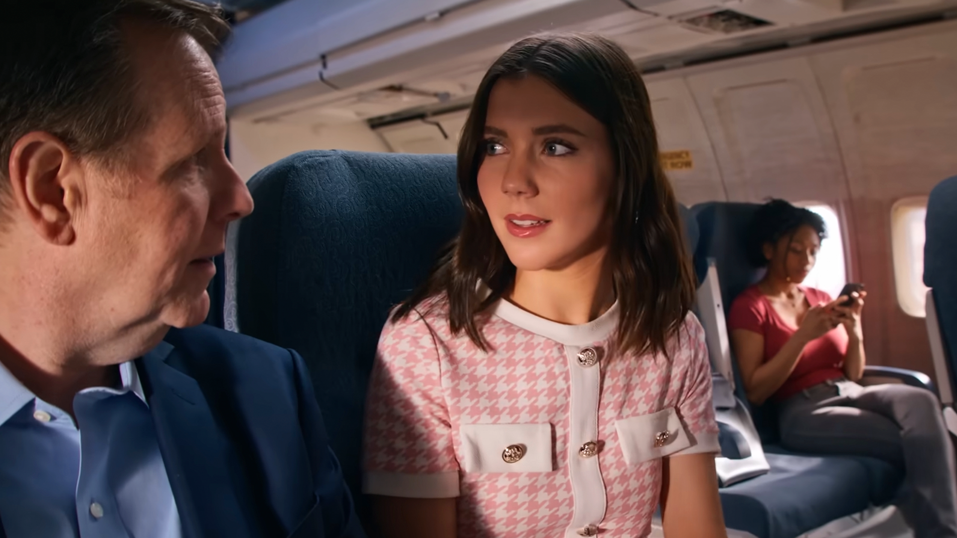 Spoiled girl won't sit with dad on plane (ft. Jeenie Weenie)