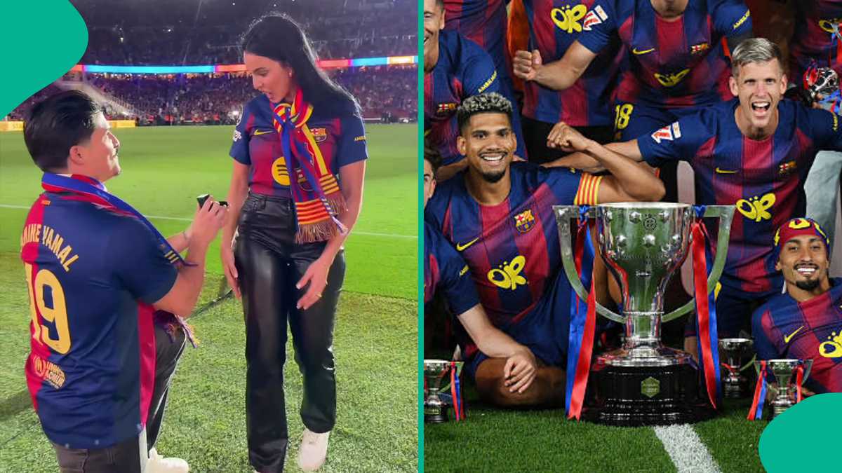 Barcelona fan’s marriage proposal steals spotlight after Real Madrid ...