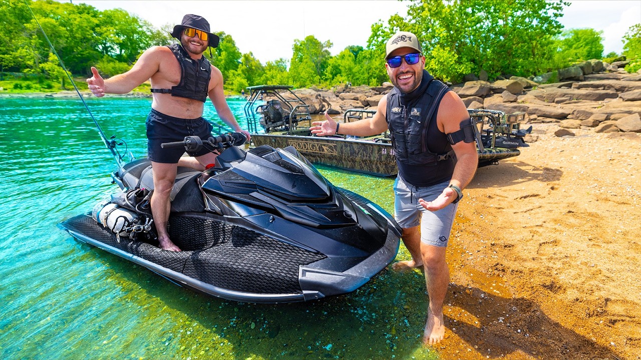 Searching popular river spots for hidden finds