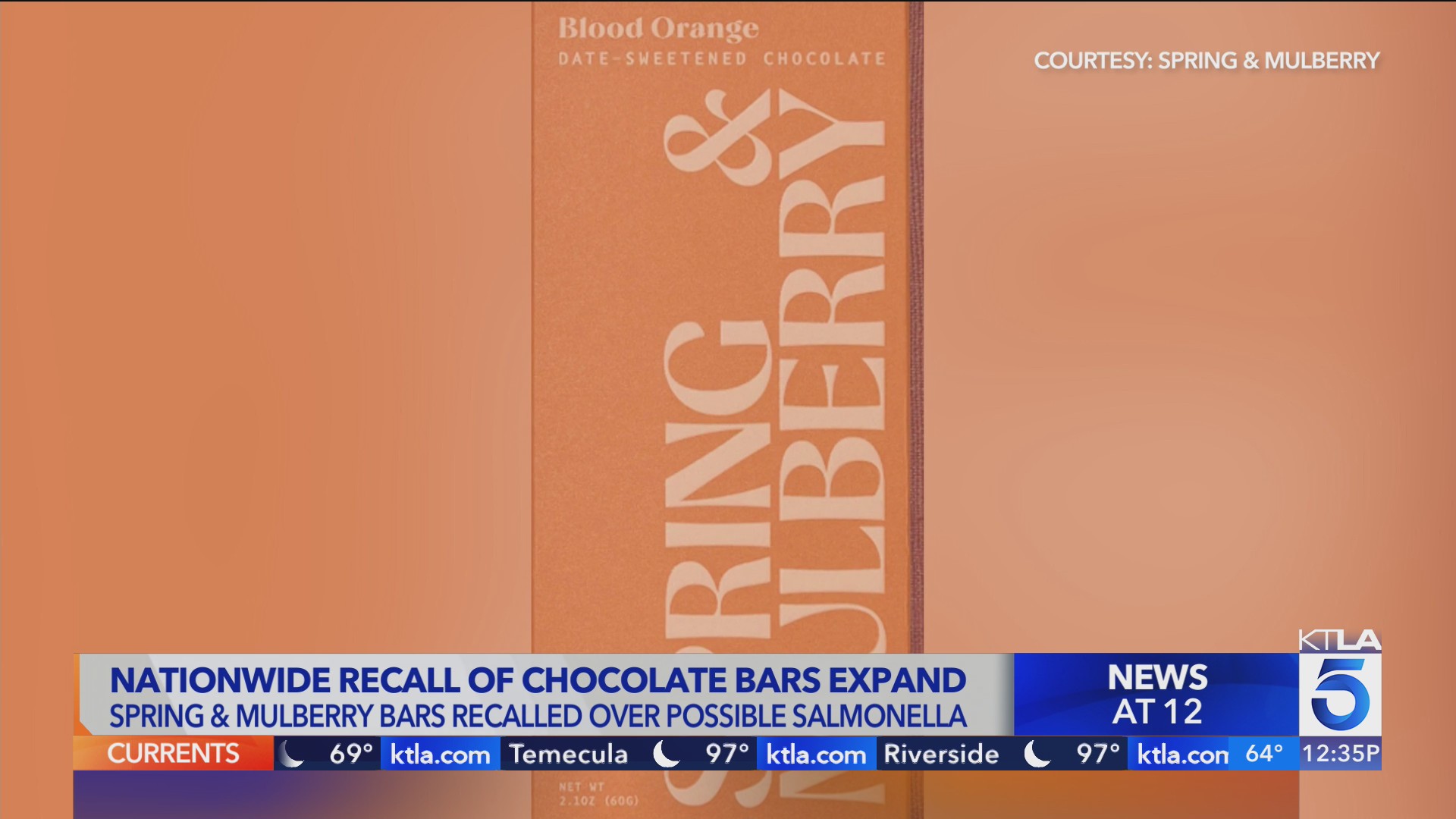 Nationwide chocolate bar recall expands over salmonella concerns