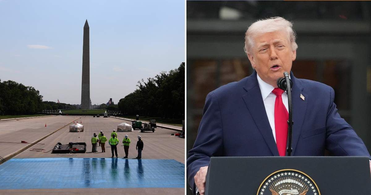 'American flag blue': The Trump color choice that put the iconic ...