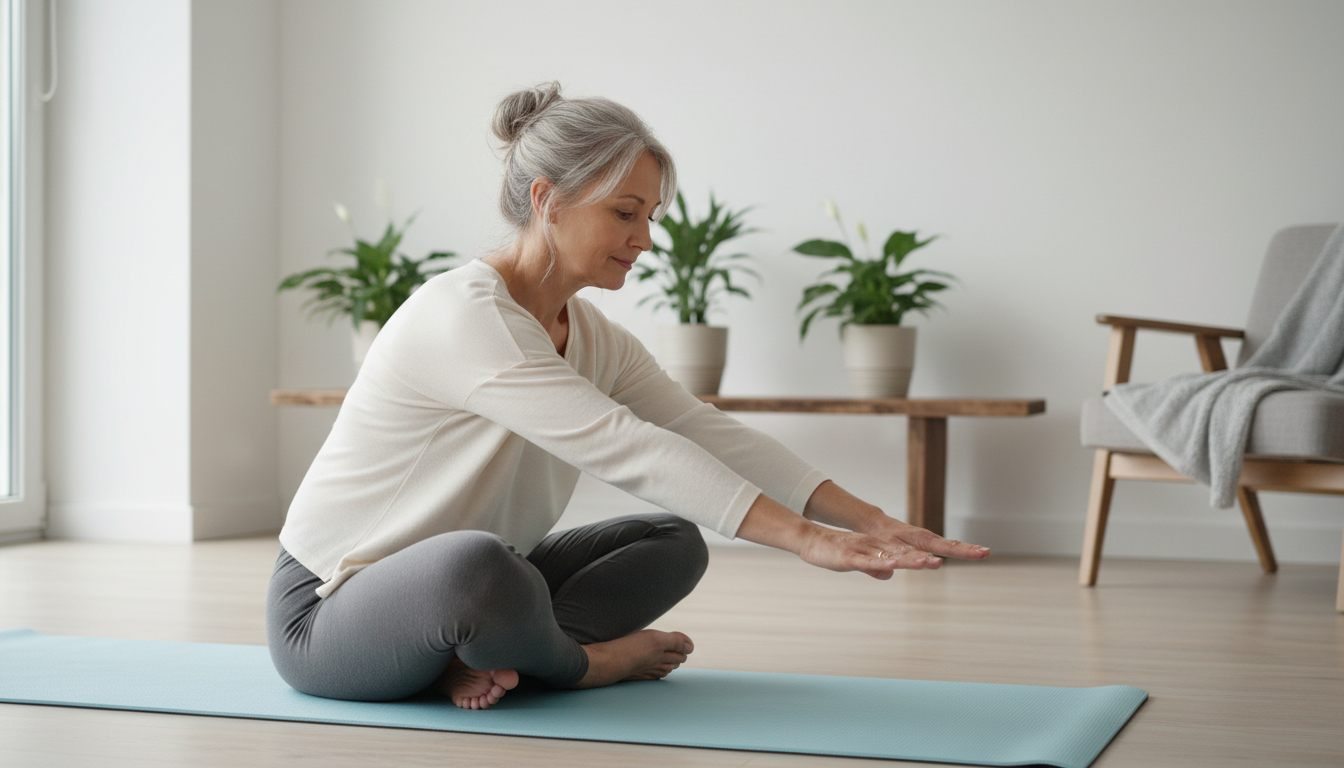 A 58-year-old woman stretched daily for one week, here is what happened