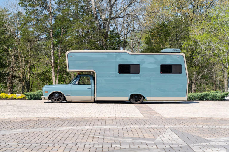 Campers are slow and forgettable. This 1972 Chevy is neither