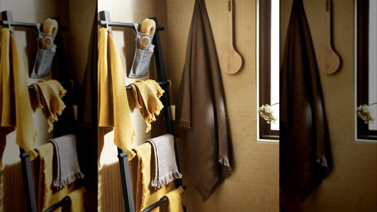 Not baskets nor shelves: IKEA's solution for keeping towels off the floor