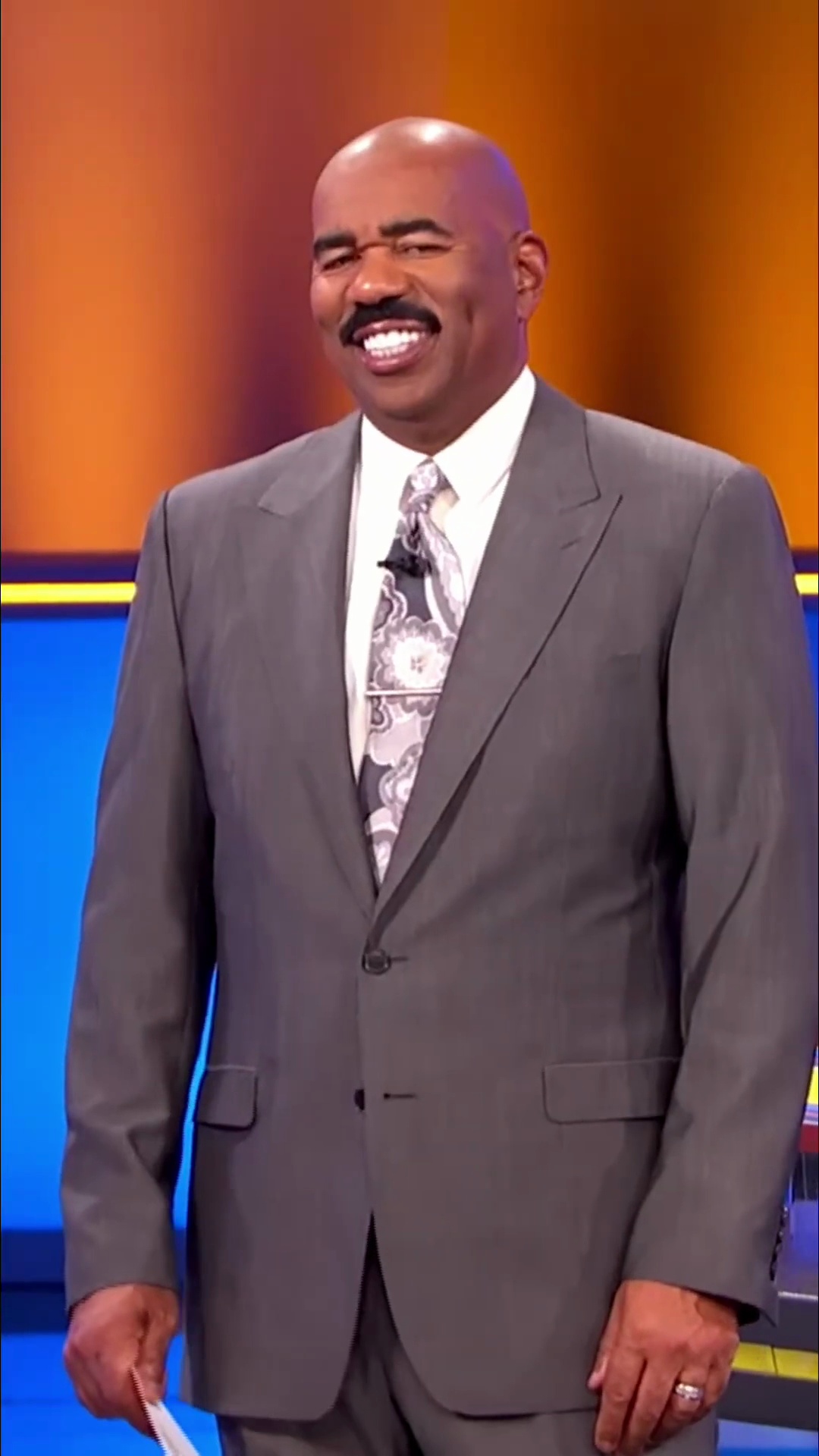 Steve Harvey cracks up at bold answers about himself on Family Feud