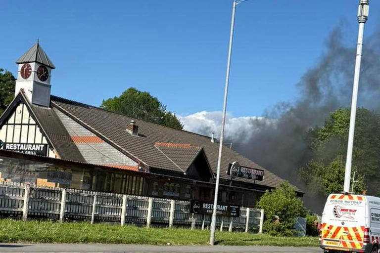 Man seen running from fire at former Haydock restaurant