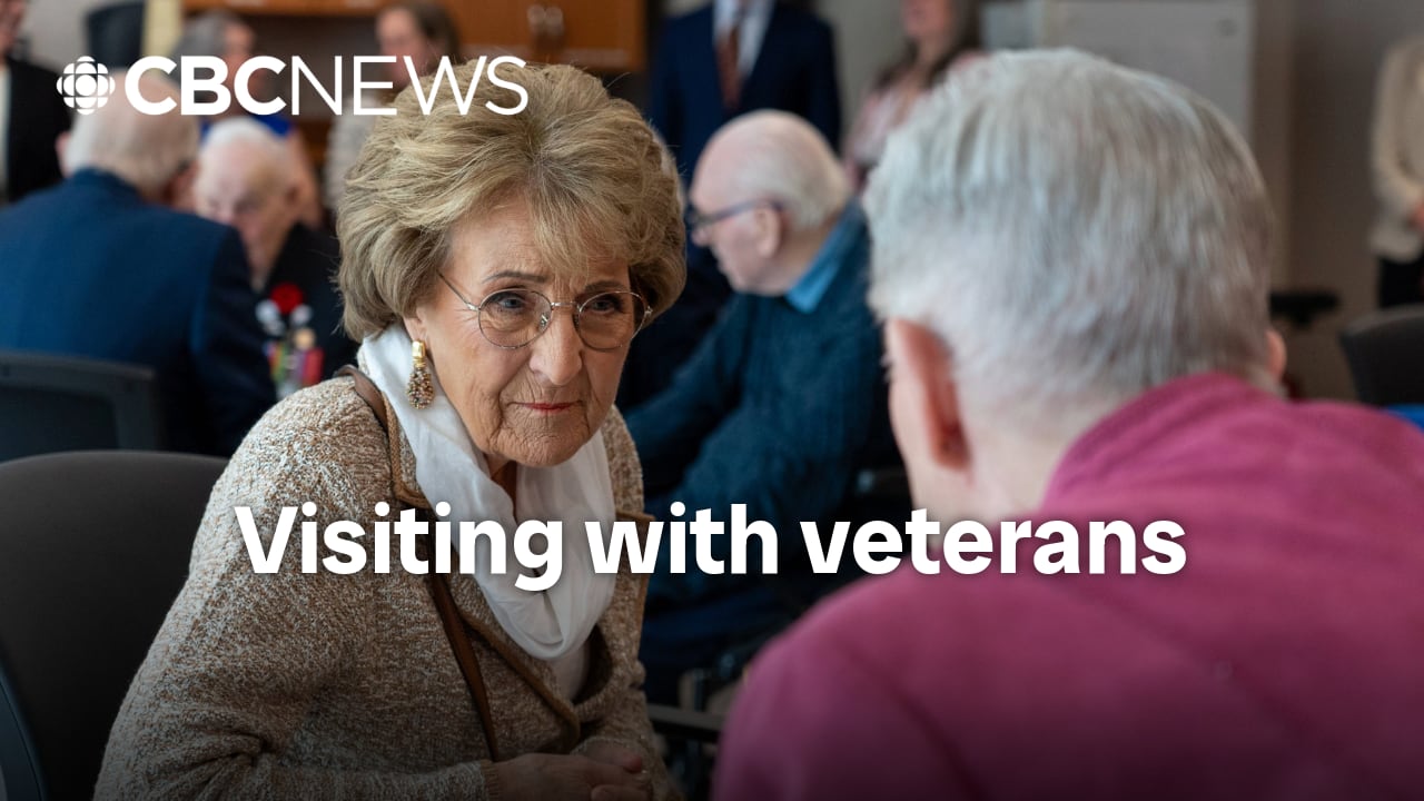 Princess Margriet visits with veterans